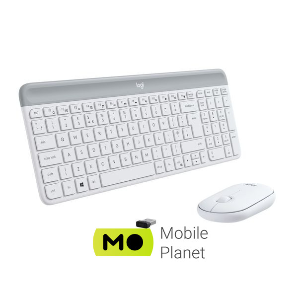 Купить Logitech MK470 Slim Wireless UA Off-White (920-009205) в Одессе, Львове цена со склада ...