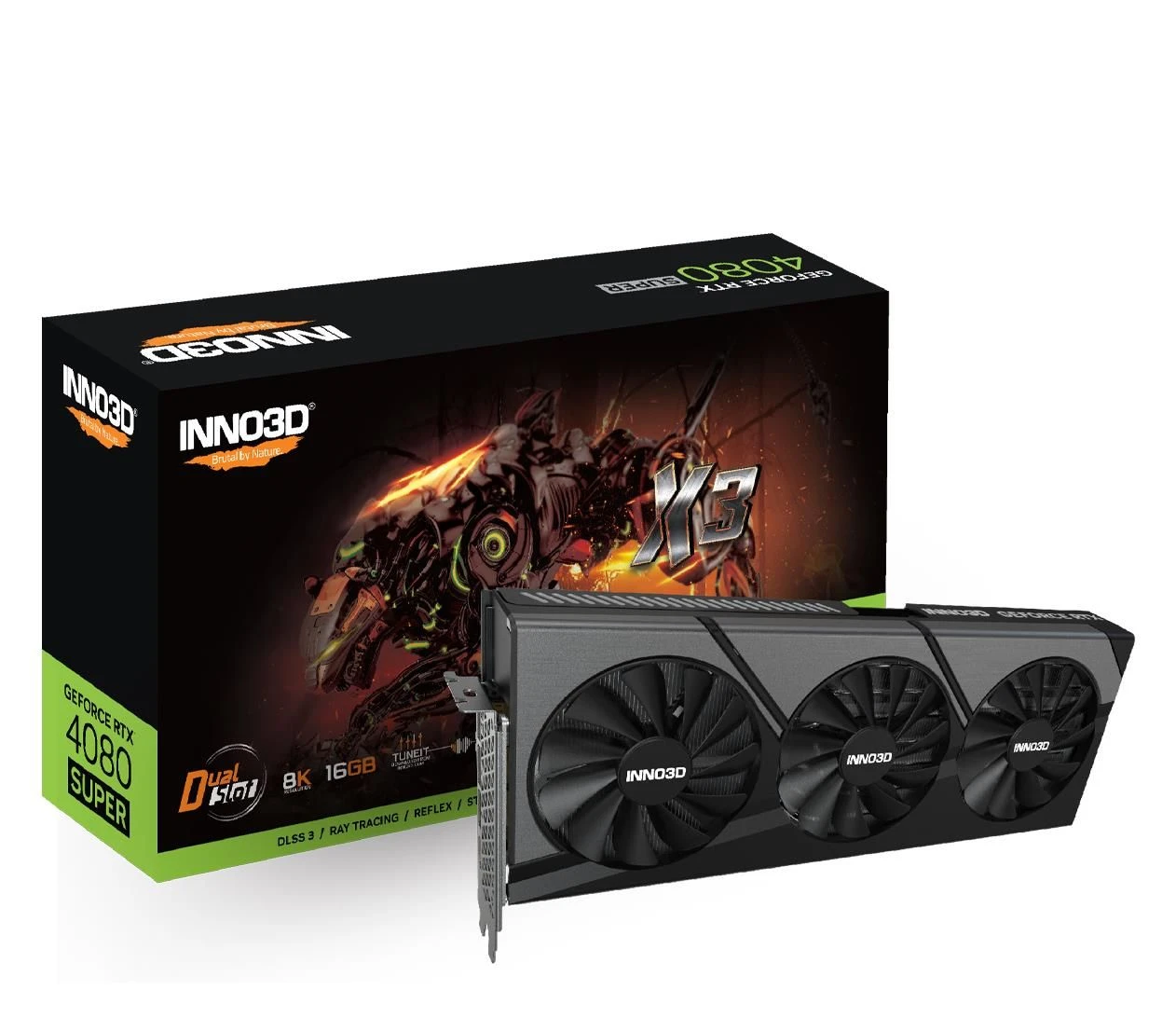 Купить Inno3D GeForce RTX 4080 Super X3 16GB GDDR6X (N408S3-166X ...