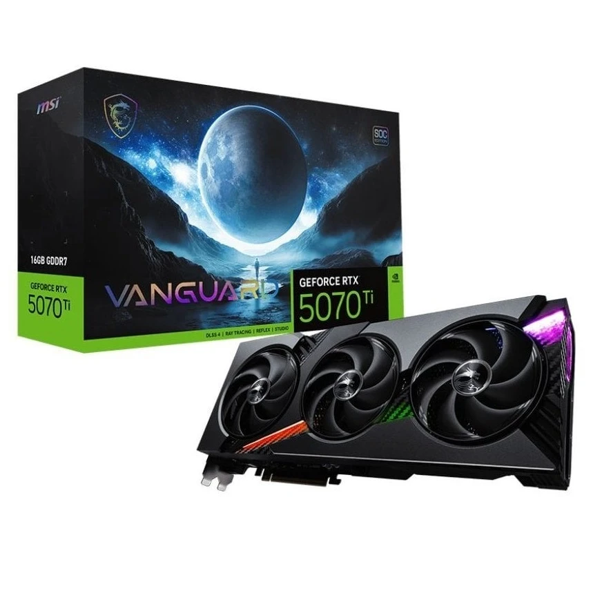 Купить GeForce RTX 5070 Ti 16GB GDDR7 Vanguard SOC MSI (GeForce RTX 5070 Ti 16G VANGUARD SOC ...