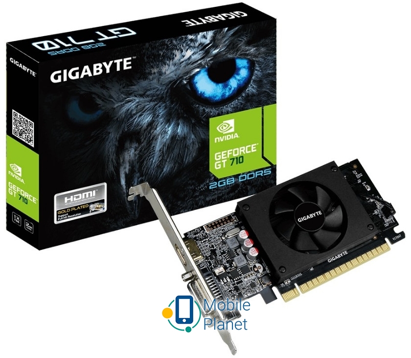 Купить Gigabyte GeForce GT710 2GB DDRR5 64bit low profile (GV-N710D5 ...
