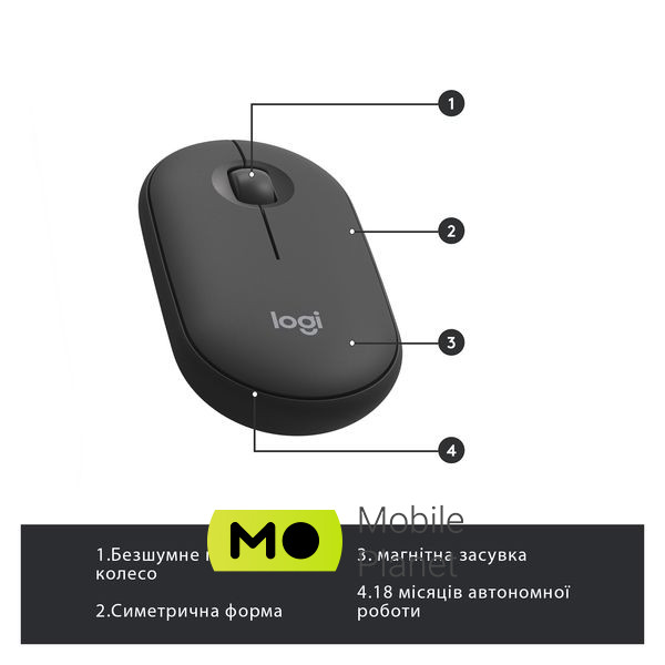 Logitech MK470 Slim Wireless UA Graphite (920-009204) (UA) купити у Львові. Доступна ціна в ...